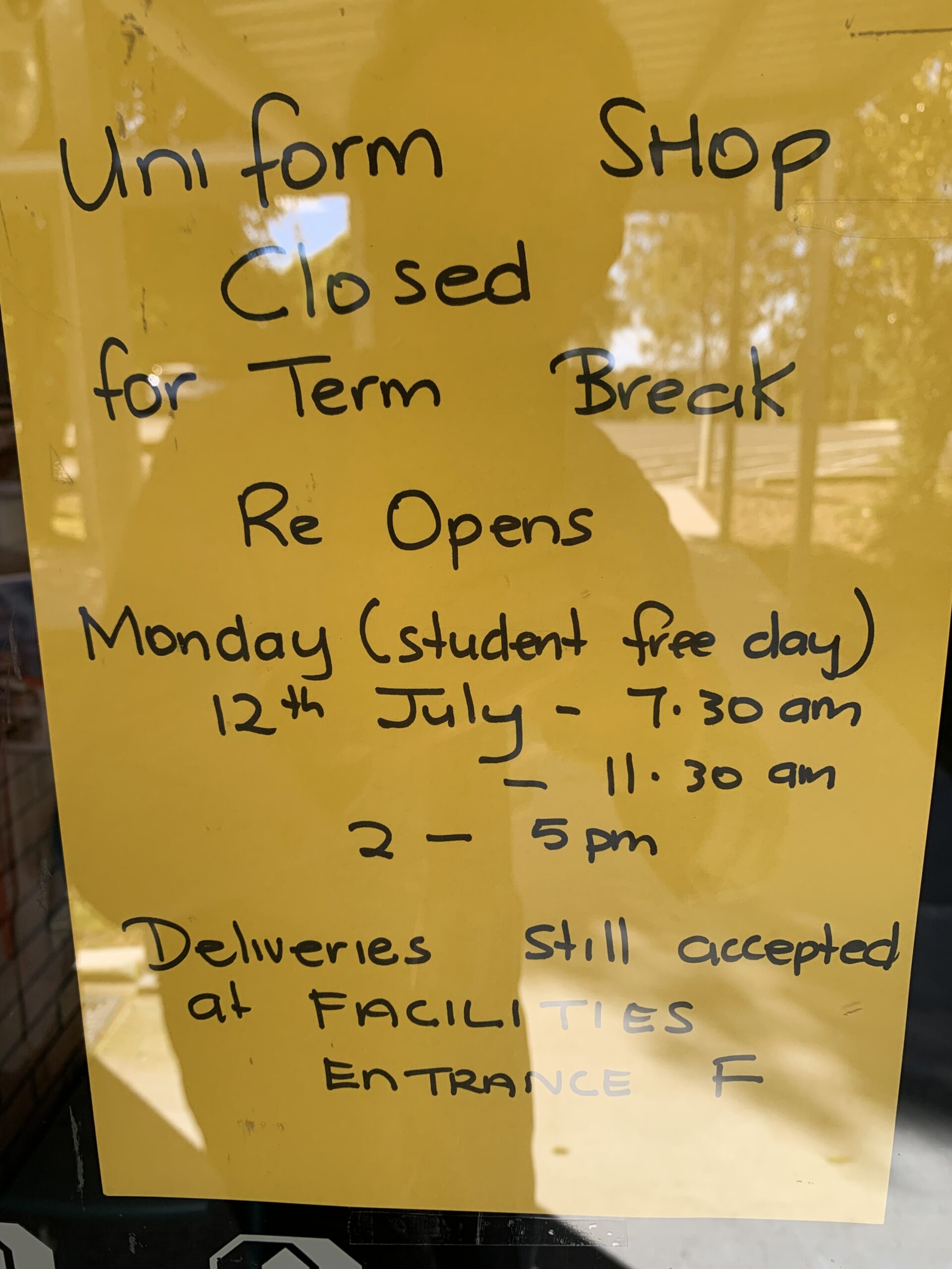 Uniform Shop Now CLOSED For Term Break - Canterbury College