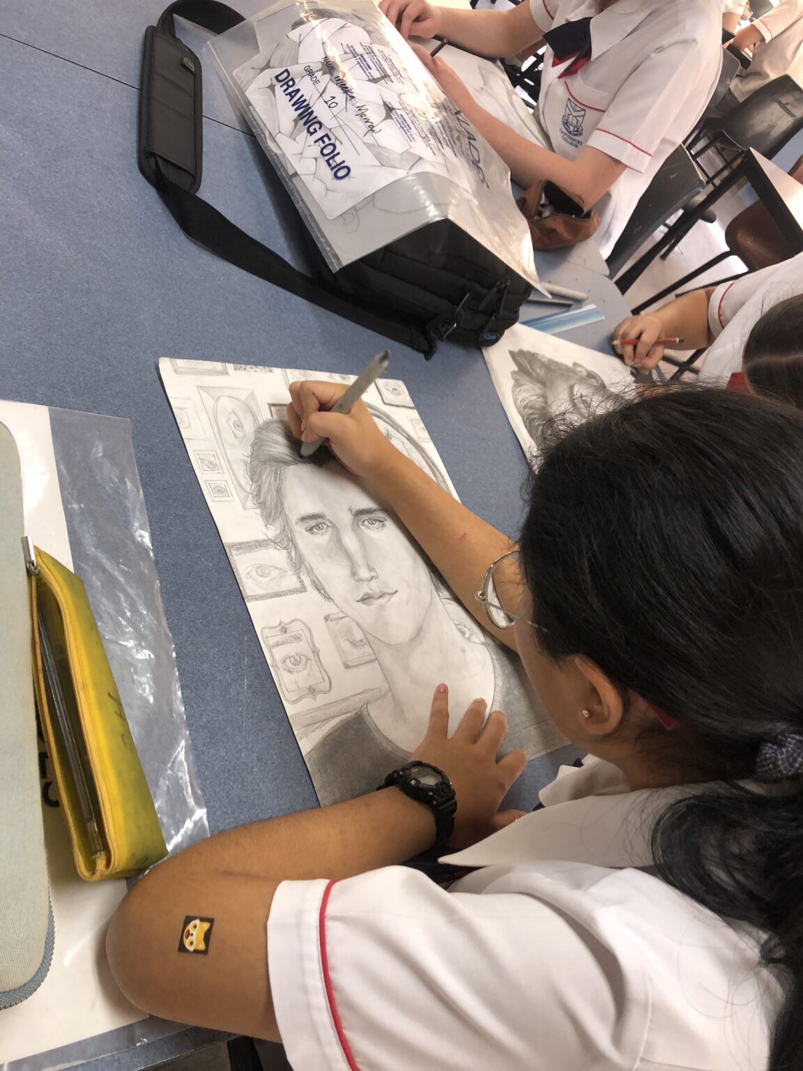 Year 10 Visual Arts Portraits - Photo Gallery - Canterbury College