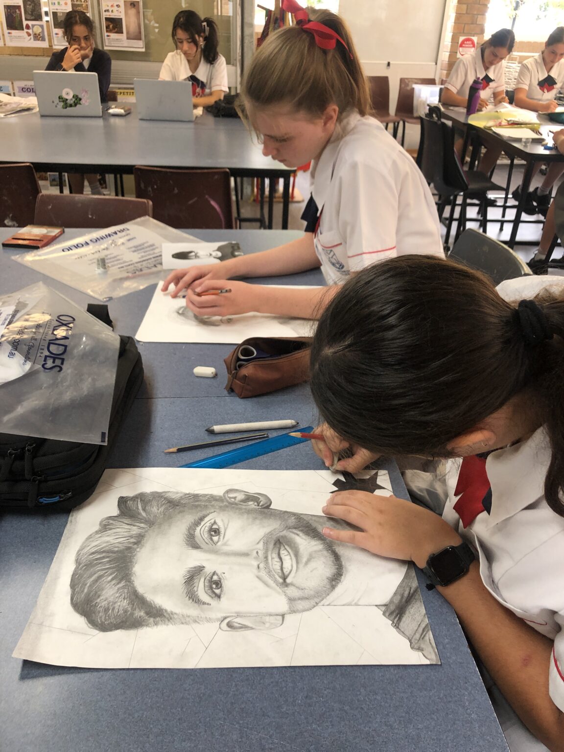 Year 10 Visual Arts Portraits - Photo Gallery - Canterbury College