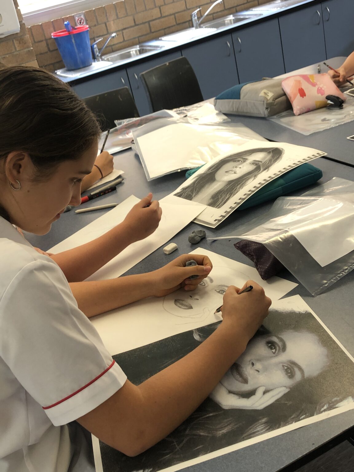Year 10 Visual Arts Portraits - Photo Gallery - Canterbury College