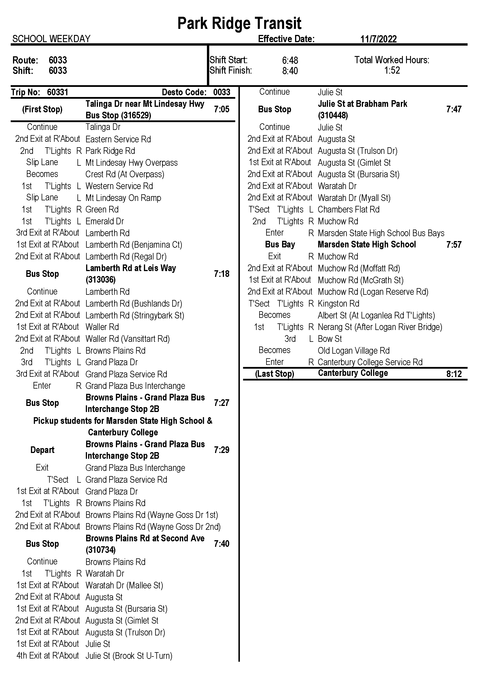 Clarks Logan City Bus Service & Park Ridge Transit: Bus Routes Changes ...