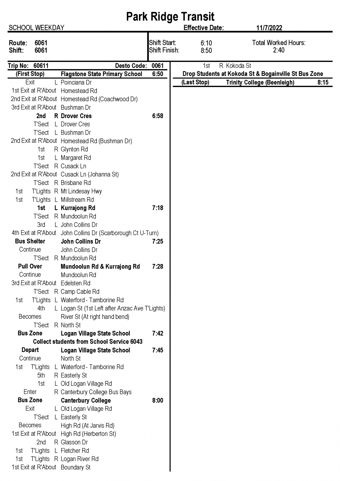Clarks Logan City Bus Service & Park Ridge Transit: Bus Routes Changes ...