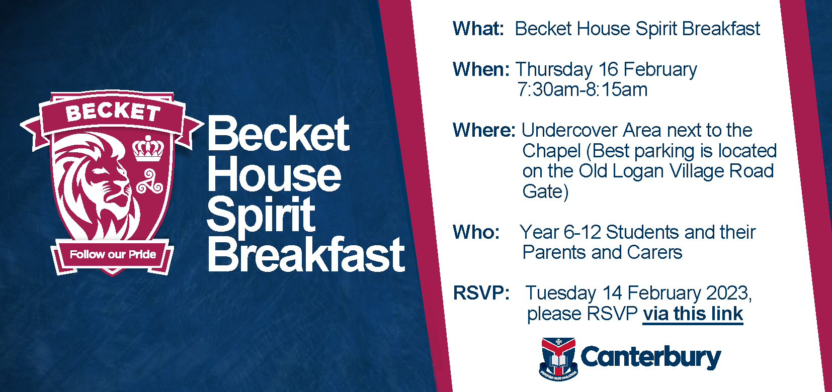 REMINDER: Years 6-12 House Spirit Breakfasts | Find Your House Event ...