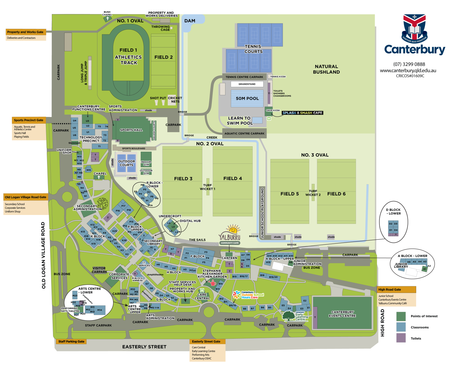 Our Campus Maps – Canterbury College