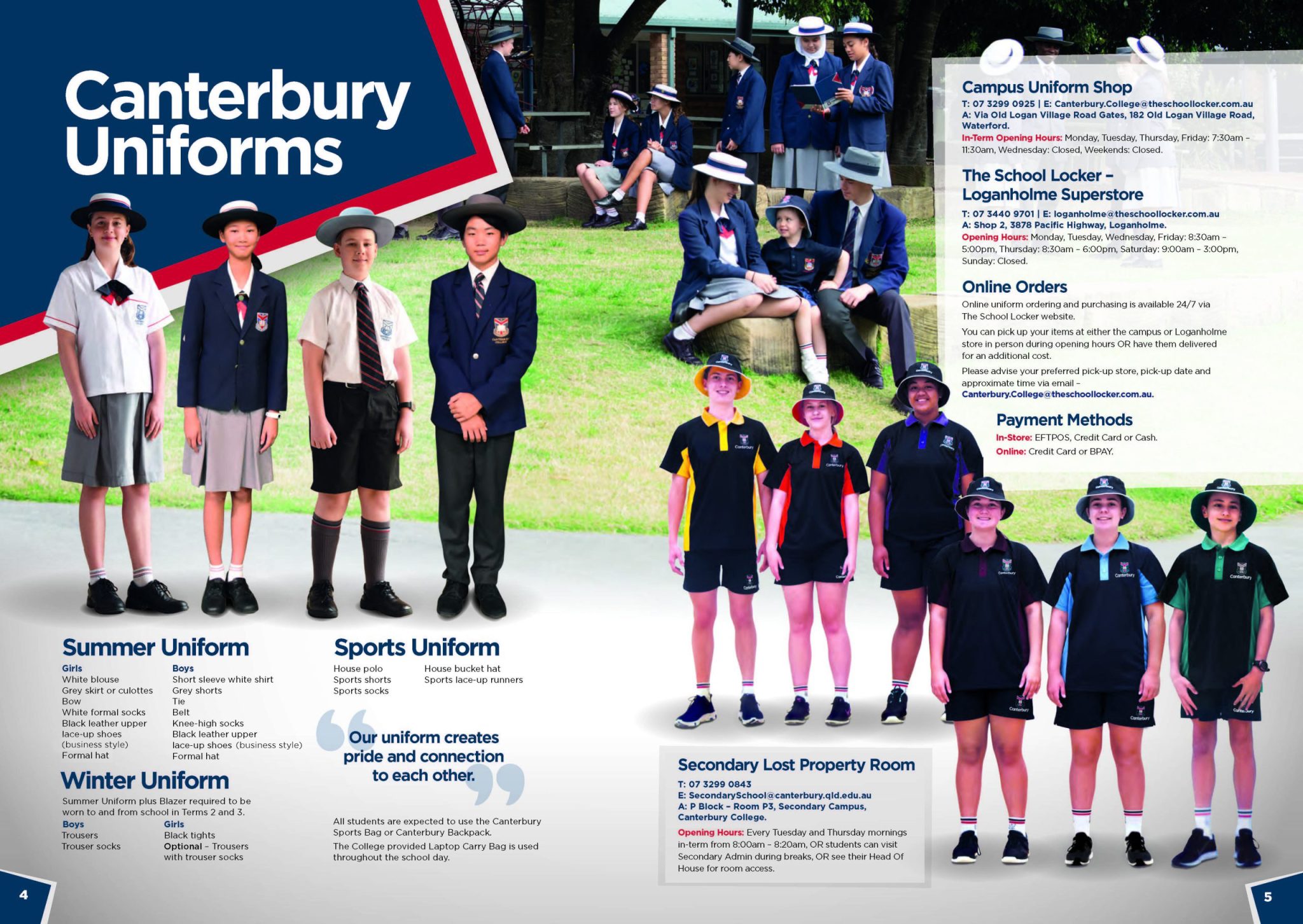 Uniforms - Canterbury College