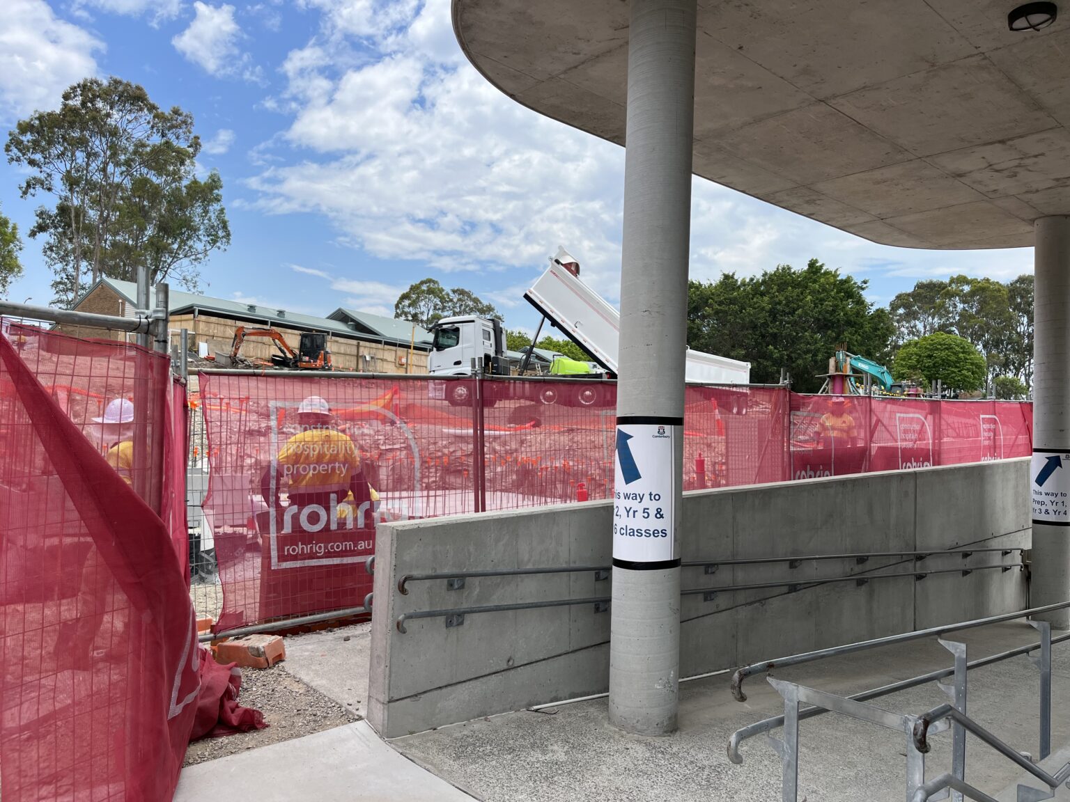 Junior School B Block Construction Work | First Floor Concrete Slab ...