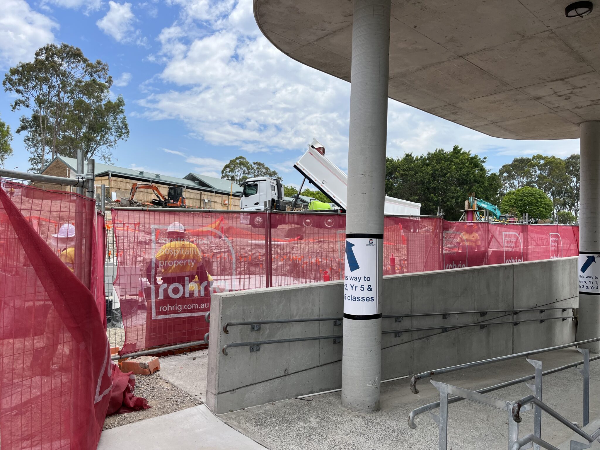 Junior School B Block Construction Work | First Floor Concrete Slab ...