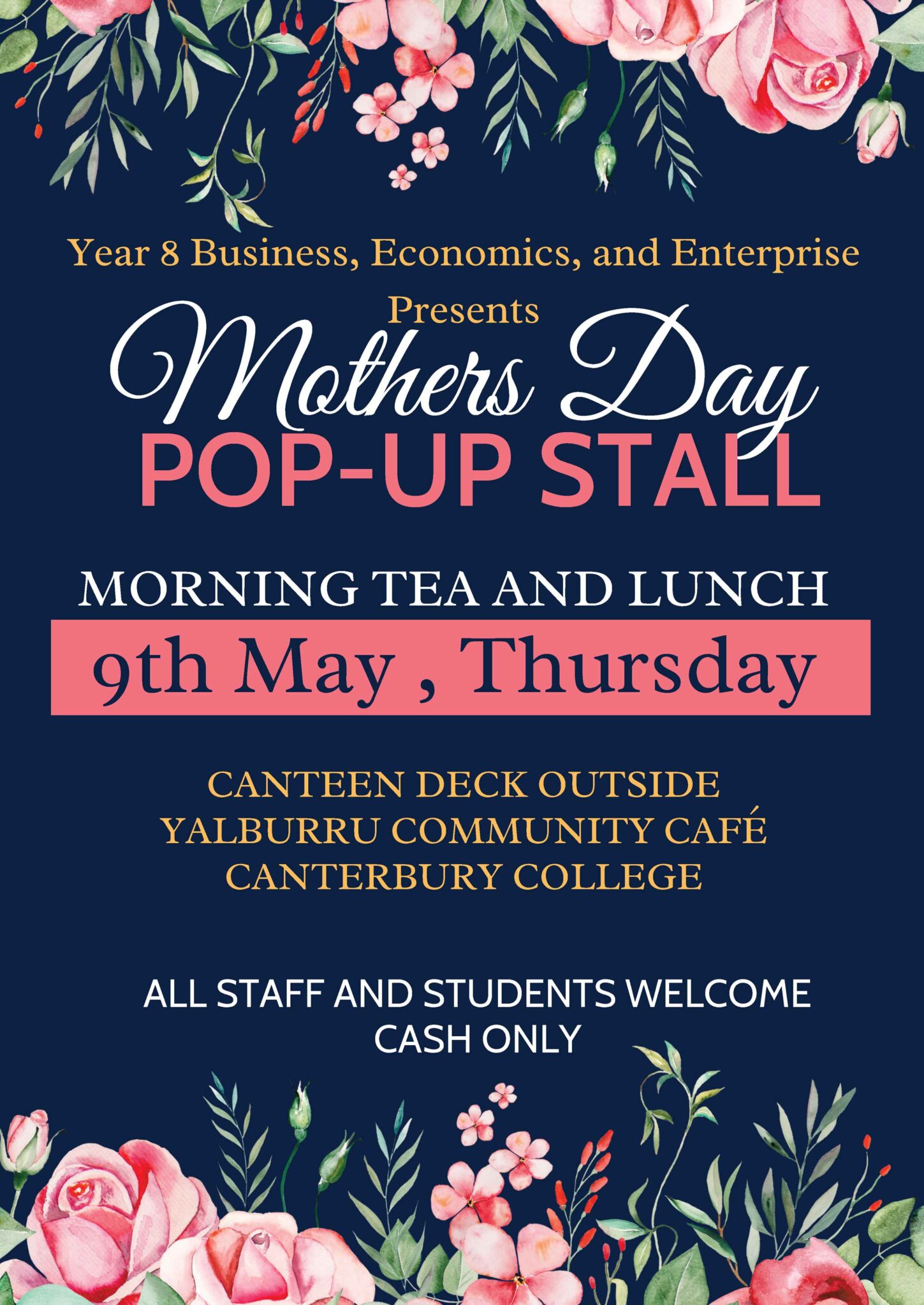 REMINDER: Year 8 Business – Mother’s Day Gifts Pop-Up Market Stalls ...