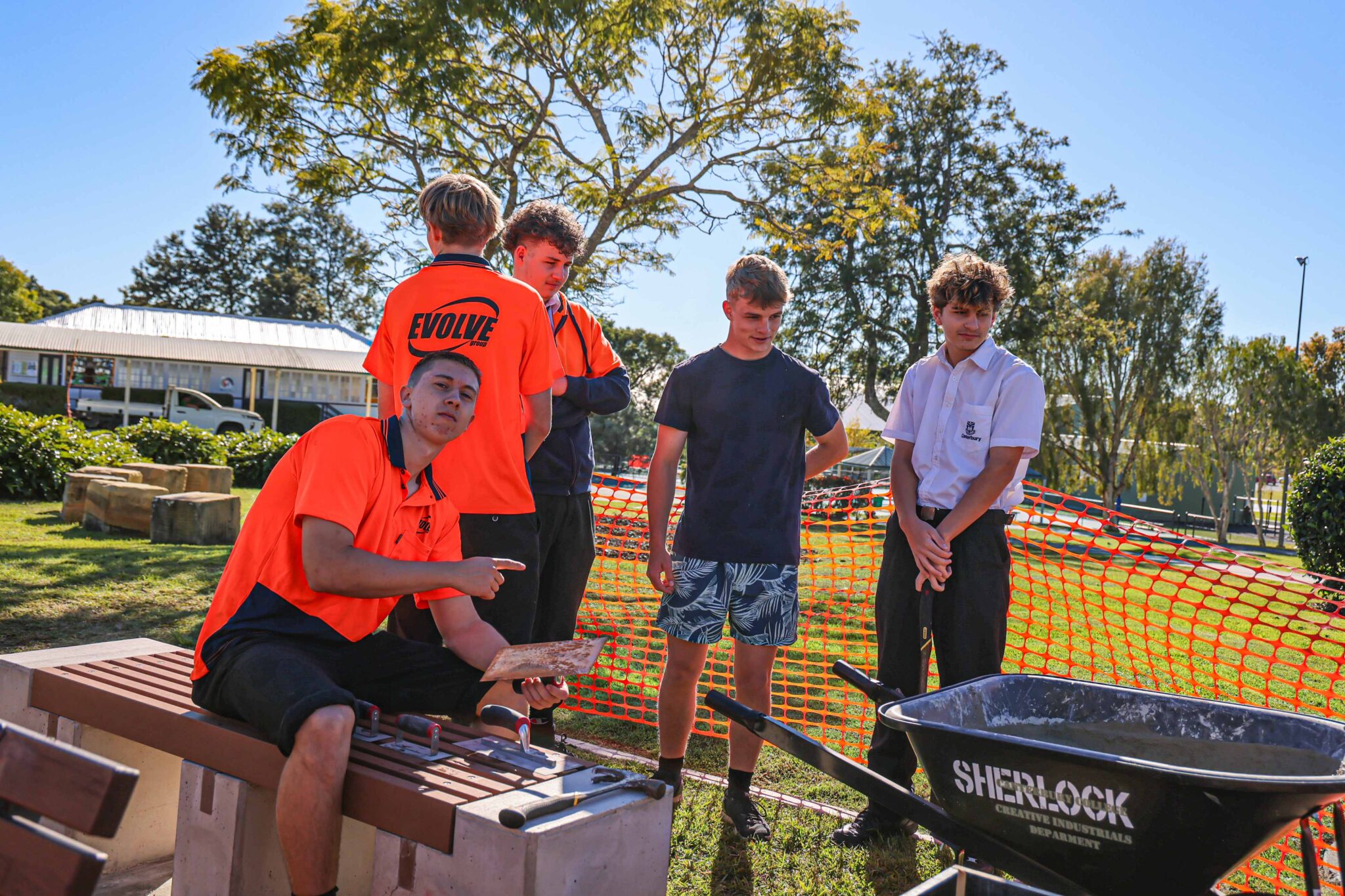Year 11 Building And Construction Class Makes New Seating In Canterbury ...