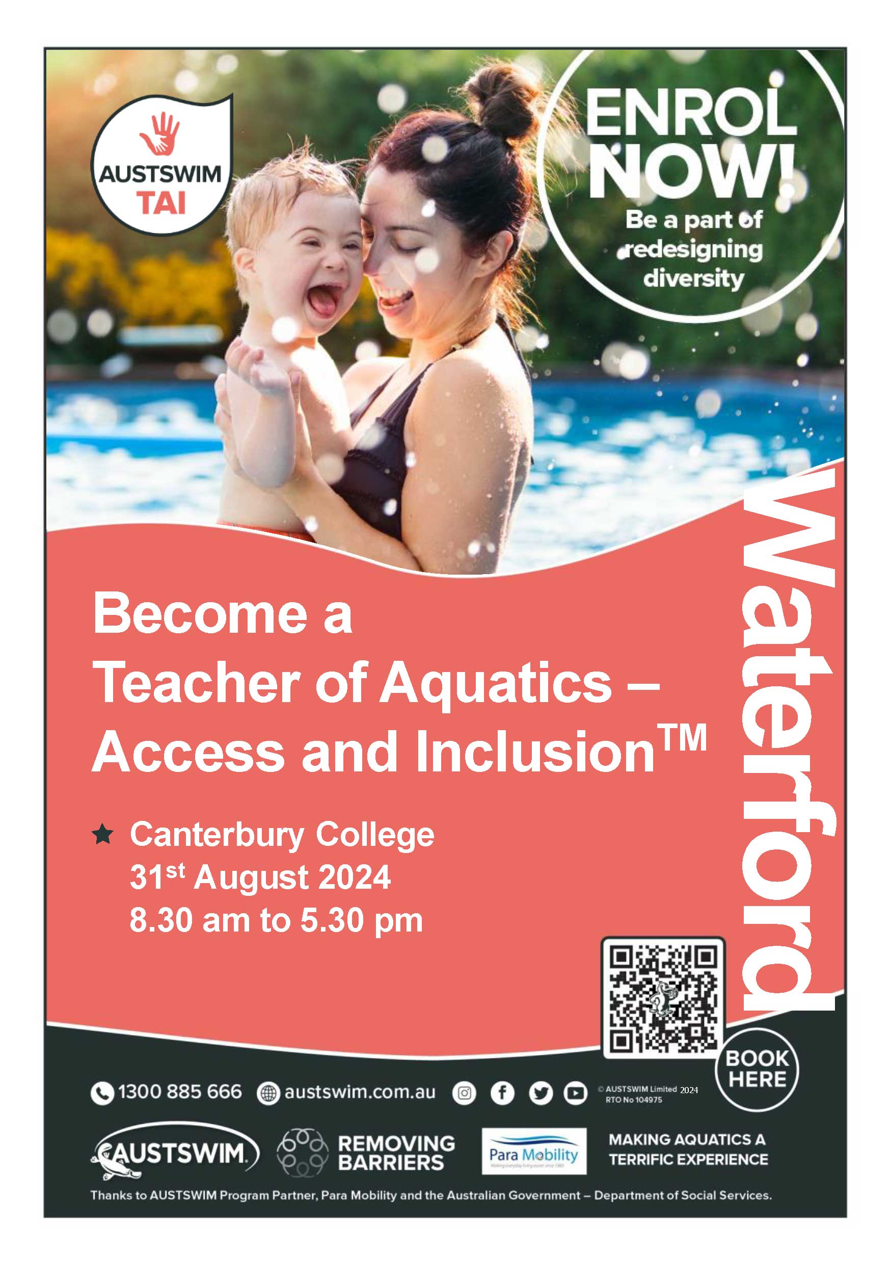 AustSwim TAI: Become A Teacher Of Aquatics Access & Inclusion | 8:30am ...