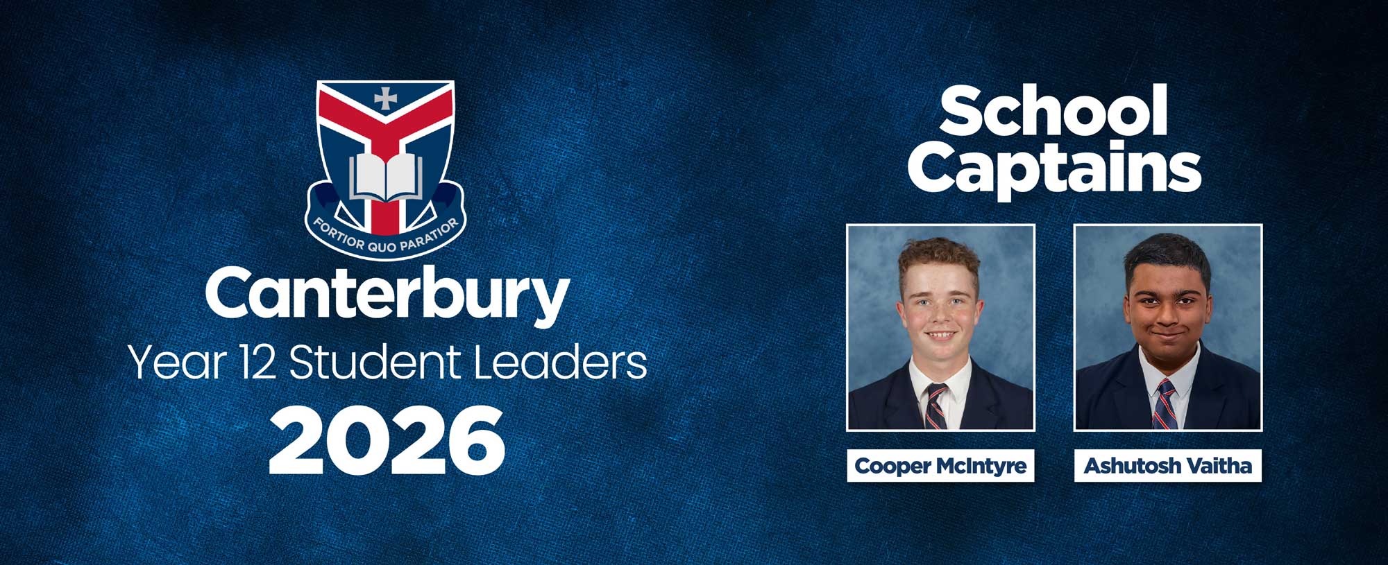 MAJOR ANNOUNCEMENT | Our 2026 Year 12 Student Leadership Prefect Team - Canterbury College